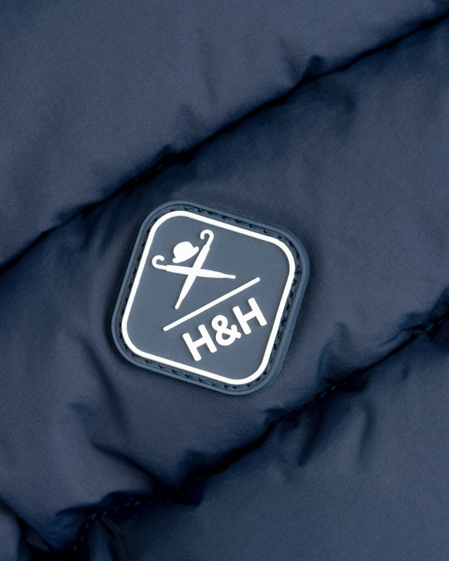 Navy & Berry Dog Puffer Jacket – Hugo & Hudson London