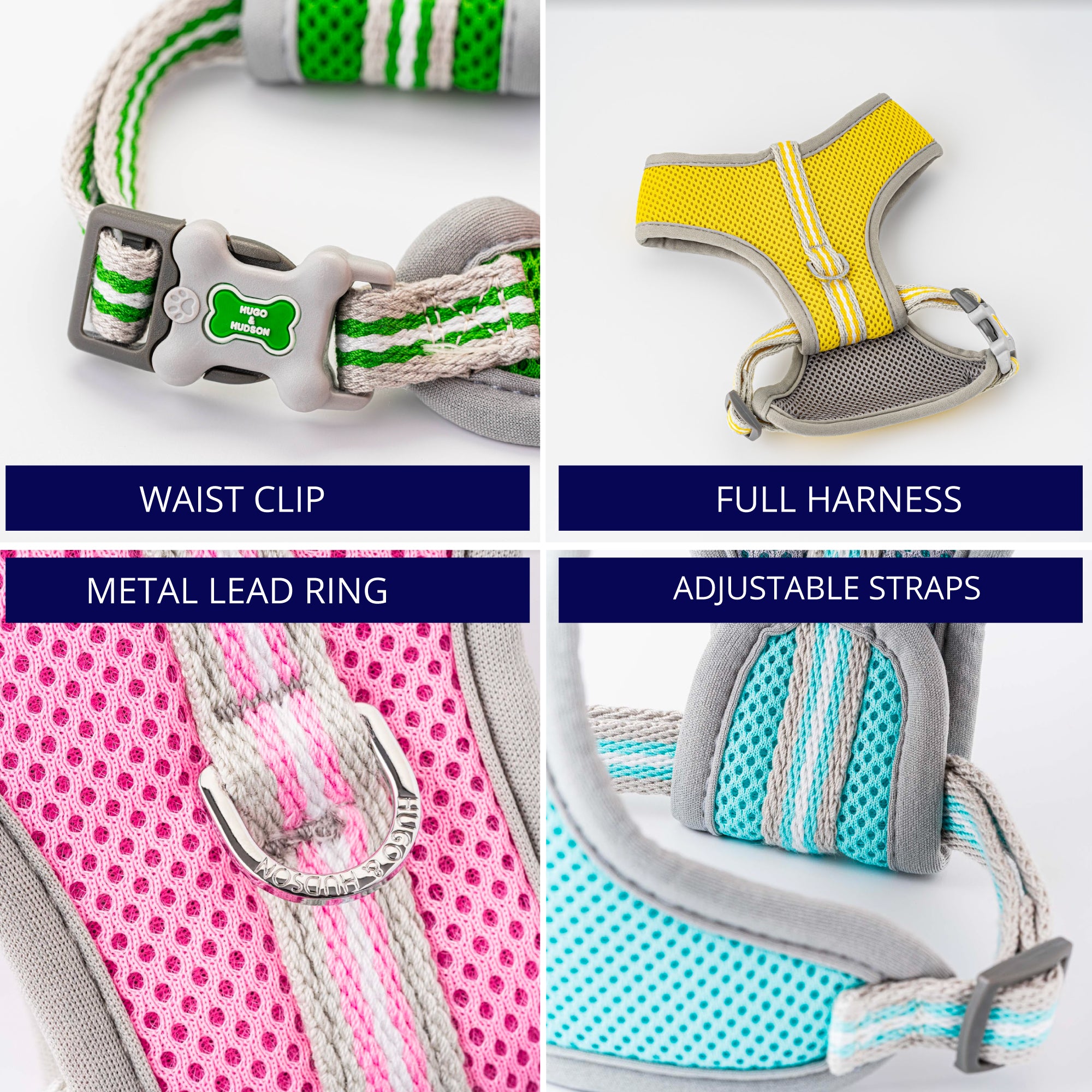 Mesh Dog Harness - Red – Hugo & Hudson London