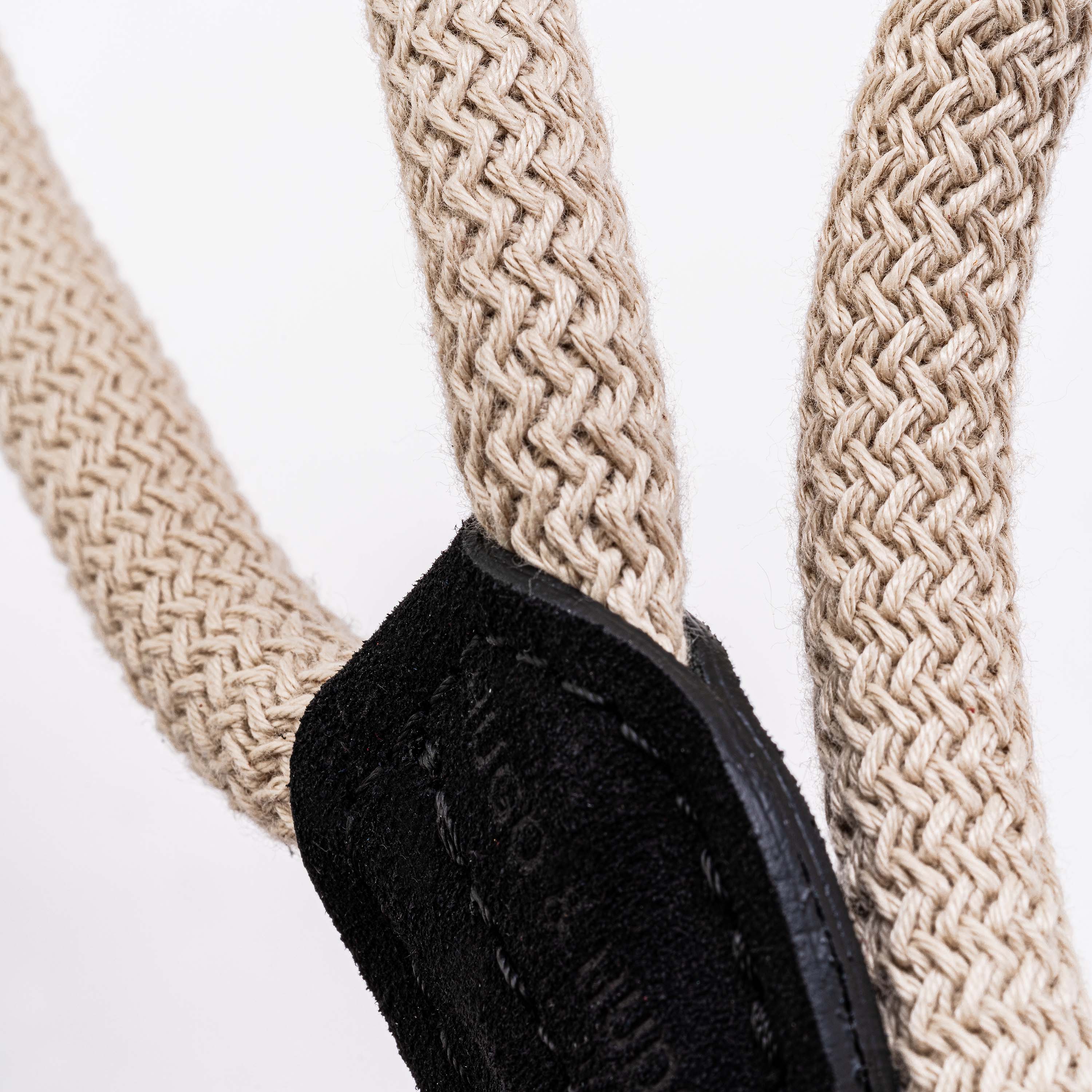 Rope and Suede Leather Dog Lead - Black – Hugo & Hudson London